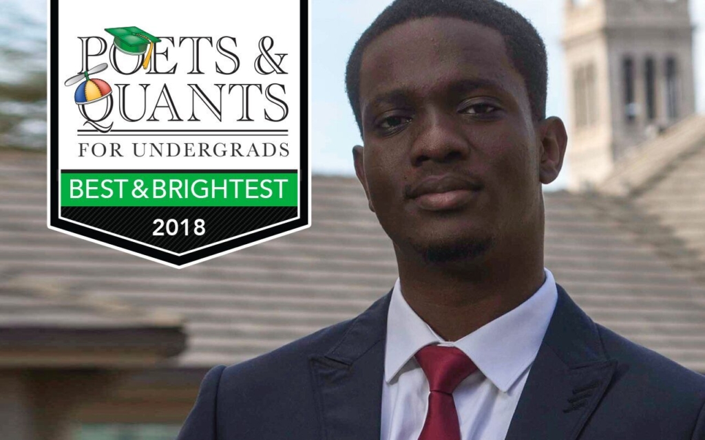 Poets&Quants For Undergrads - 2018 Best & Brightest: Joshua Ahazie, U.C ...